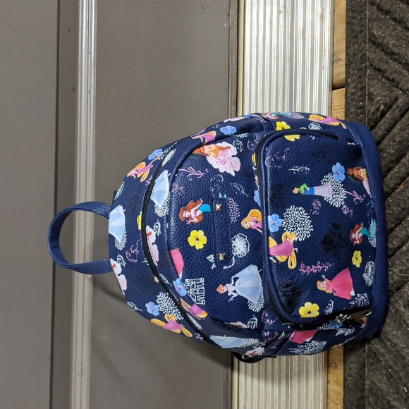 Disney | Accessories | Disney Blue Backpack With Whimsical Design ...